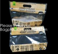 China Flat Bottom Clear Plastic Zipper Pouch For Snack Packing Food Bags For Rice Packaging, Reusable Stand Up Food Bags, Poly for sale
