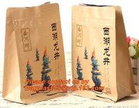 China Foil Kraft Paper Bag Coconut Packaging Bags Doypack with Clear Window,500g 1kg 16oz k Food Packaging Bag Customize for sale