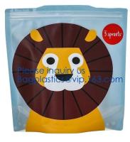 China Biodegradable BPA Free Snack Airtight Food Grade Leakproof Fresh Large Freezer Reusable Silicone Food Preservation Stora for sale