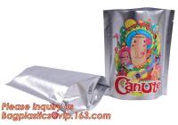 China Matte finish 250g 500g metalized foil k stand up packaging bag for dry fruits packaging pouch,Metalized foil fish for sale