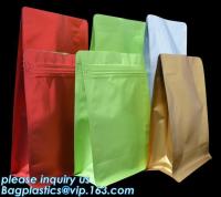 China Laminating Aluminum Foil Food Packaging metallized zipper Standing Up Pouch Bag,foil lined stand up 250 g coffee bag 16* for sale