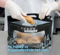 China Anti Fog Function Plastic Zipper Roasted Chicken Packaging Bag, slide zipper hot chicken bags/ roasted chicken plastic p for sale