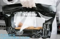 China Anti Fog Function Plastic Zipper Roasted Chicken Packaging Bag, slide zipper hot chicken bags/ roasted chicken plastic p for sale