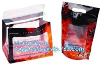 China Fresh Chicken Packing Bag, standing up hot roast chicken bag with handle, chicken bag carry out fried chicken bag for sale