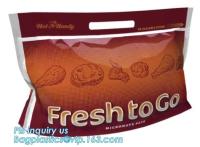 China zipper bags for take away food package, Microwave safe deep frozen plastic packaging bags for fried chicken packaging for sale