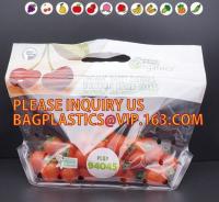 China fruit packaging bag for strawberry/cherry/blueberry, printed zipper strawberry food grade packaging bag with zipper, Rec for sale