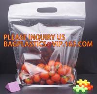 China fruit packaging bag for strawberry/cherry/blueberry, printed zipper strawberry food grade packaging bag with zipper, Rec for sale