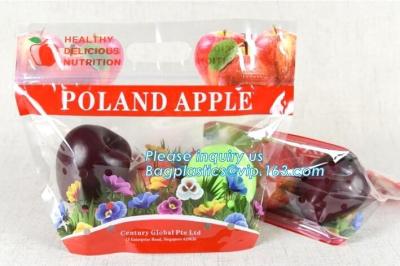 China Gusseted Plastic Cherry Bag with Zipper, Barrier Feature Fruit Packing Bag Fresh Protection, Cherries carriage bag for sale