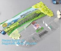 China Slider Zipper Locking Bags, 3 Mil Slider Lock Plastic Bags, slider zipper lock bag grape bag for fruit and vegetable pac for sale
