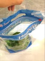 China vegetable and fruit packing zipper zip lock slider bag, Green grapes packaging bag with slider/Grapes packing bag/Plasti for sale
