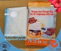 China vacuum seal blanket storage bags, vacuum space bags with pump, vacuum space compressed bag for queen mattress, bagplasti for sale
