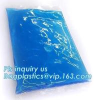 China breastmilk lunch bag cooler plastic reusable ice pack, 250g gel water injection ice bag for fresh food, oem water inject for sale