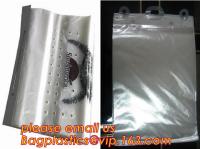China Virgin PE Reclosable Clear Flat Plastic Wicketted bag for packing food,Side Sealed Wicket Bag with Metal on the Blocked for sale