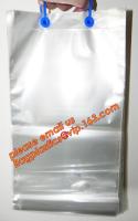 China Virgin PE Reclosable Clear Flat Plastic Wicketted bag for packing food,Side Sealed Wicket Bag with Metal on the Blocked for sale