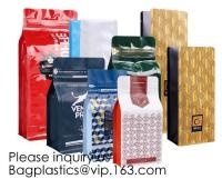 China Coffee bean bag air valve kraft paper octagonal sealing aluminum foil self-supporting k bag custom coffee packagin for sale