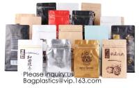 China Coffee bean bag air valve kraft paper octagonal sealing aluminum foil self-supporting k bag custom coffee packagin for sale