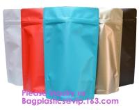 China Matt Metalized Flat Bottom Pouch Coffee Beans Bag,Metal Hole PVC Travel Document Zip Pouch Packing Bags, Bagease, Bagpla for sale