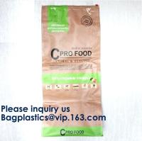 China Rice bags, Custom Printing Glossy Aluminum Foil Animal Feed 5kg Qual Seal Pet Food Packaging Bags With Plastic Handle for sale