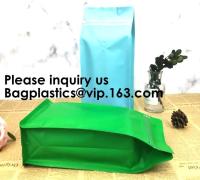China Kraft Bags With Window, Resealable Large Kraft K Food Storage Bags ,Storing Food,Nuts,Seeds,Beans,Tea Leaves, Coffe for sale