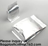 China Aluminum Foil Stand Up Packaging Bags Mylar Airtight Zipper Pouches Smell Proof Coffee K Tear Notch Pack Food Grad for sale