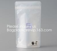 China BIODEGRADABLE COMPOSTABLE, PLA, CORN STARCH PLA Stand Up Pouch Zipper Bag , Zipper Bag For Food, ECO FIRNEDLY, GREEN PAC for sale