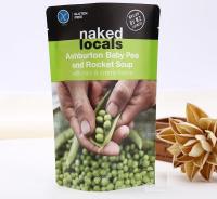 China Salad Snack Powder Wheat Flour Stand Up Pouch Soup Spice Packaging Bag With Window,Soup Packaging Bag Food Grade Zip Loc for sale