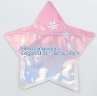 China Irregular Packing Eco-Friendly Food Grade Aluminum Foil PE Material Juicy Bag Custom Shape Zipper Pouch for sale