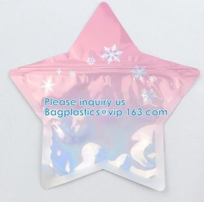 China Irregular Packing Eco-Friendly Food Grade Aluminum Foil PE Material Juicy Bag Custom Shape Zipper Pouch for sale