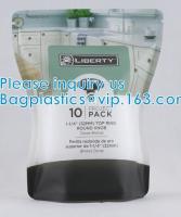 China doypack Matte Mylar Packaging Bag Black Plastic Aluminum Foil Smell Proof Mylar Coffee Zipper Lock Bags for sale