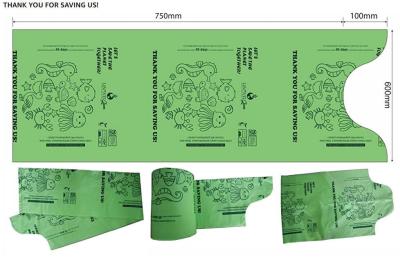 China Environmental Protect Clear Plastic Bag On Roll Wholesale With Logo, Friendly Oxo-biodegradable Compostable Colored Tras for sale