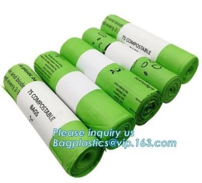 China Customized 100% Biodegradable Compostable Disposable Trash Garbage Waste T-Shirt Shopping Plastic Packaging Bags With for sale