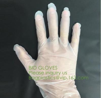 China Biodegradable and compostable PLA gloves,OEM cheap biodegradable kitchen disposable gloves with EN13432 BPI OK compost h for sale