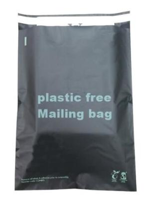 China Eco-Friendly Waterproof Durable Grey/White PLA Biodegradable Courier Bags,100% Compostable And Biodegradable Courier Env for sale
