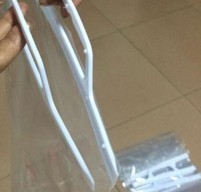China custom printed aluminum foil lined hook hanger zip lock sock packaging bag,PVC bag/PVC hook bag /PVC hanger bag for Unde for sale