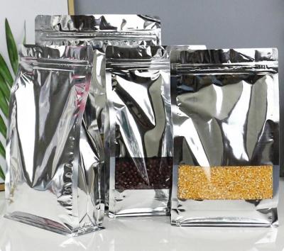 China Aluminum Foil Stand Up Packaging Bags Mylar Airtight Zipper Pouches Smell Proof Coffee K Tear Notch Pack Food Grad for sale