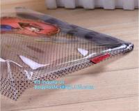 China vinyl plastic zipper bags packaging with slider closure, size frosted matte pvc vinyl zipper k plastic packaging b for sale