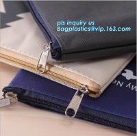 China PVC file bag pencil case file folder documents filling bag office school suppllies stationery bag, A4 zipper stationery for sale