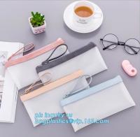 China pencil bag school bag, TPU plastic pencil case with handle, creative kids pencil case for school children stationery set for sale