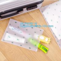 China custom logo printed transparent clear vinyl plastic packaging bags with slider zipper k for sale