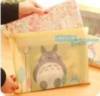 China canvas pencil bag zippered stationery storage pouch student school office gift, Sackcloth Pen Pencil Makeup Case Canvas for sale