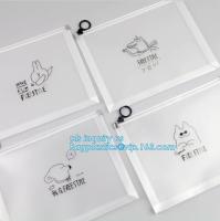 China towel slider cosmetic bag, Slider Zip Poly Bag, office file bag with zipper/document file pockect, clear pvc zipper bag/ for sale