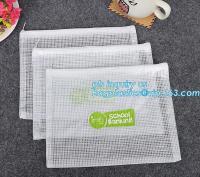 China Transparent Stationery Packaging Bags with Slider, PVC Plastic Zipper Bags For Bra Bikini Packaging, zipper slider closu for sale