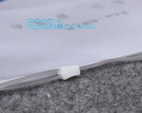China Biodegradable eco-friendly slider k frosted EVA bag, PVC Wash Bag With Slider Zipper, Eco-friendly plastic puller for sale