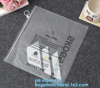 China Biodegradable eco-friendly slider k frosted EVA bag, PVC Wash Bag With Slider Zipper, Eco-friendly plastic puller for sale