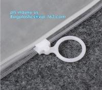 China Biodegradable eco-friendly slider k frosted EVA bag, PVC Wash Bag With Slider Zipper, Eco-friendly plastic puller for sale