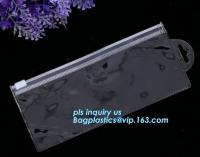 China Plastic Cosmetics packaging bags With Slider Zipper Top, Frosted PVC Slider Zipper Bags, Pencil Case Promotional Gift for sale