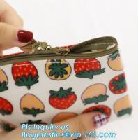 China plastic slider zipper PVC bag clear vinyl cosmetic bag, clear vinyl plastic zipper bags for packing/ side gusset bag for sale