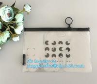 China zipper pouch clear vinyl pouch clear slider bags, slider zipper pvc pouch clear vinyl pvc k bags, hanger hole/pouc for sale