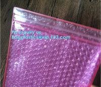 China Reclosable Reusable Packing Bubble Zipper bag, High Quality Reusable Packing Slider bubble bag, Reused Pink Bubble Zippe for sale