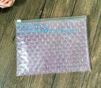 China Reclosable Reusable Packing Bubble Zipper bag, High Quality Reusable Packing Slider bubble bag, Reused Pink Bubble Zippe for sale